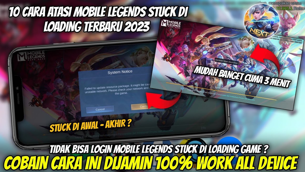 ADA 10 CARA MENGATASI MOBILE LEGENDS STUCK DI LOADING | TIDAK BISA ...