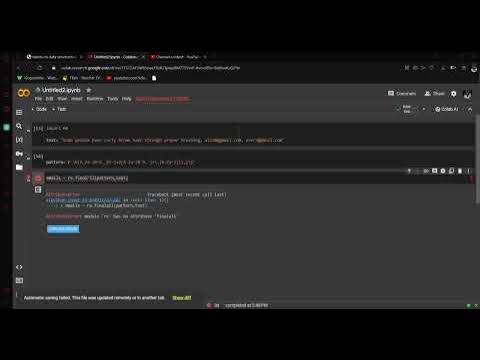 RE in python - YouTube