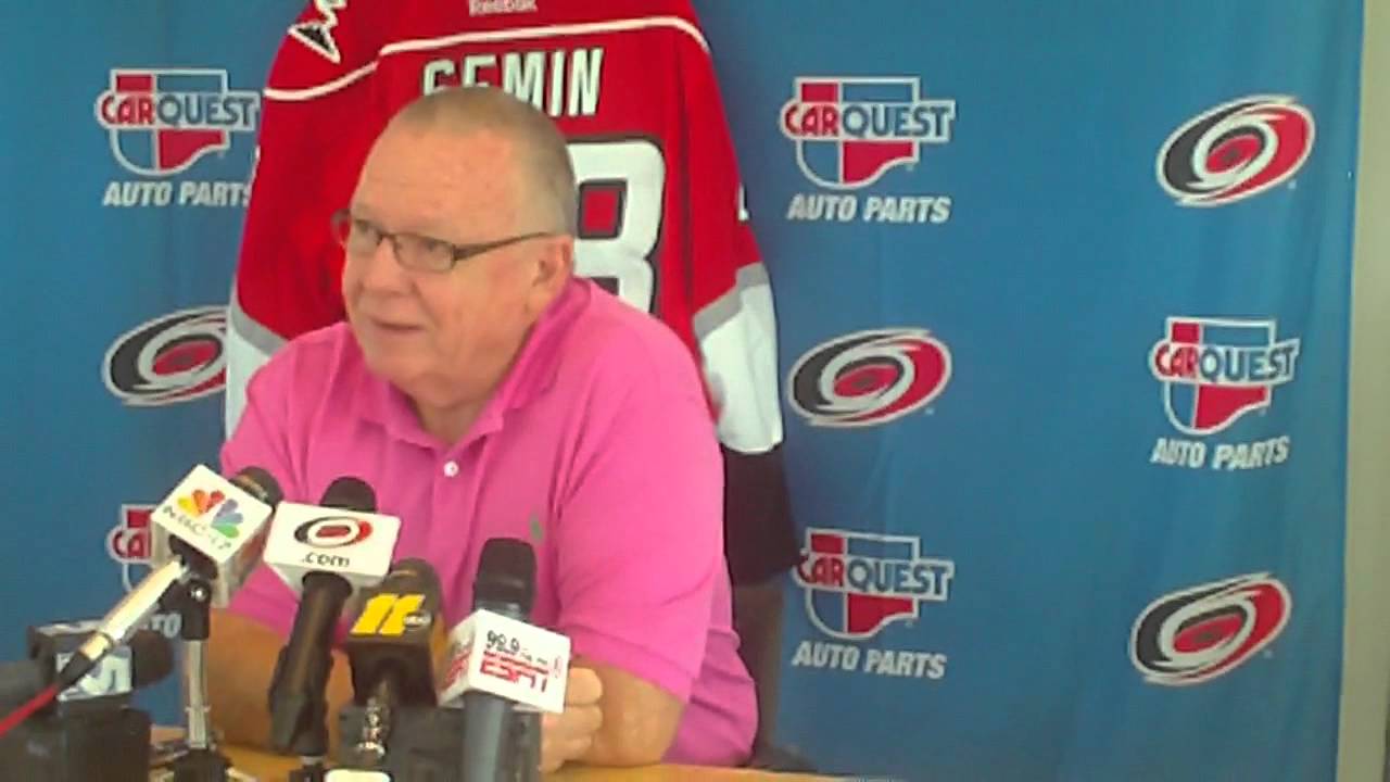 Carolina Hurricanes Jim Rutherford Alexander Semin Press Conference ...