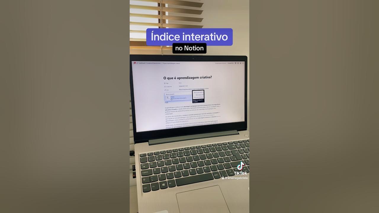 Índice Interativo No Notion Notion Dicadenotion Notiontutorial