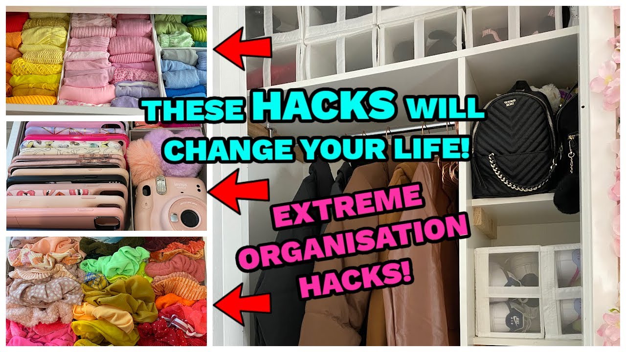7 CLOSET ORGANISATION HACKS THAT WILL CHANGE YOUR LIFE!!! - YouTube