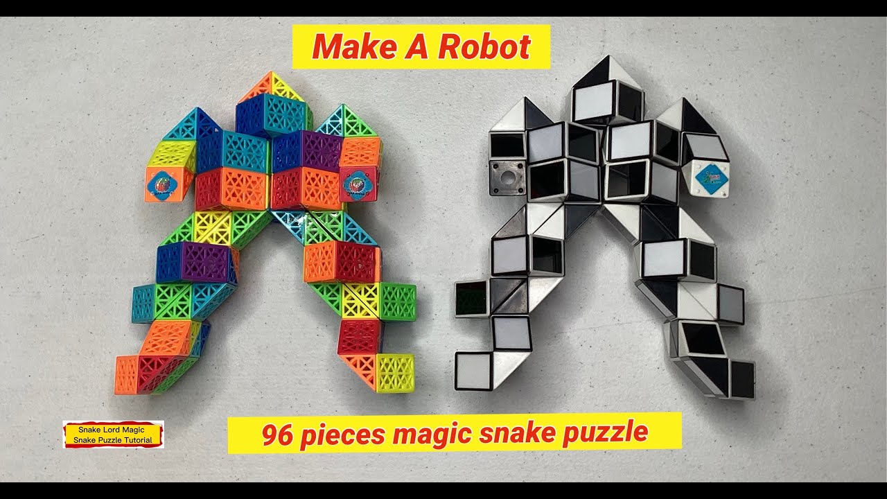 Make A Robot - 96 Pieces Magic Snake Puzzle # ...