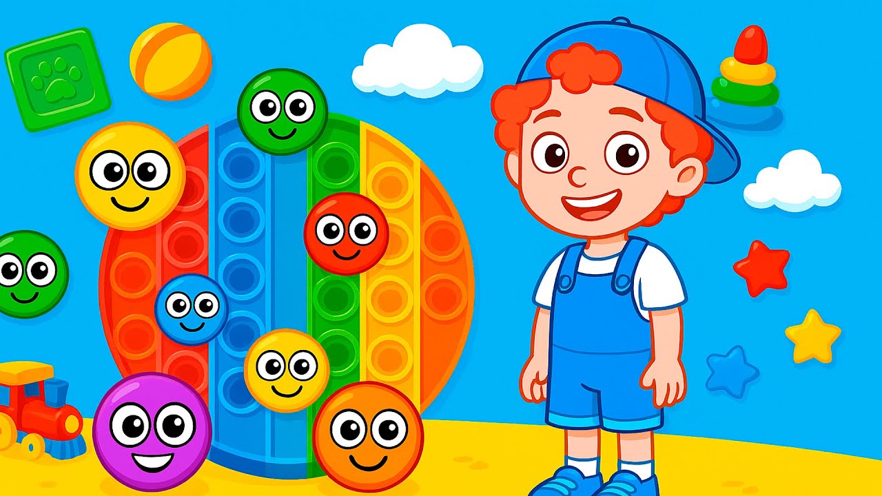 Pop It Color Learning | Educational Videos For Kids - YouTube