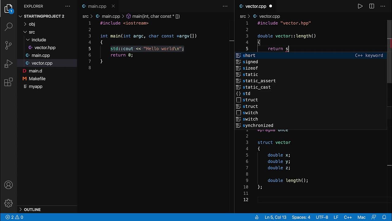 VS Code Workflow C++ programming - YouTube