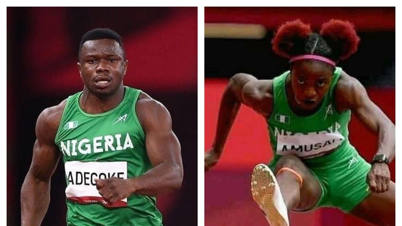 ENOCH OBAOLUWA ADEGOKE AND TOBI AMUSAN ARE GOING FOR GOLD IN THE MEN ...