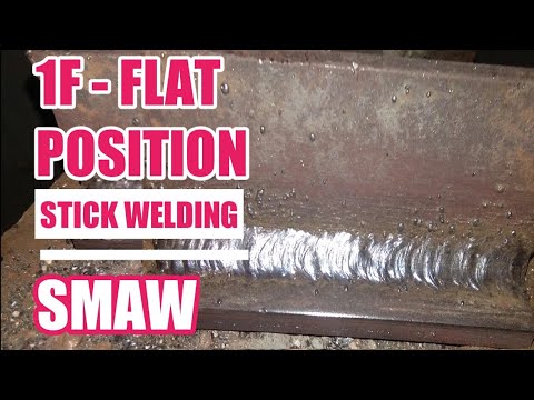1F - Flat fillet weld position | SMAW NC1 | Steel plates T-Joint - YouTube