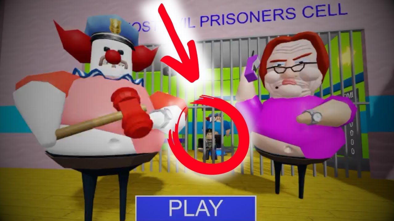 Let me out! Clown Barry`s Prison Run! First person gameplay - YouTube