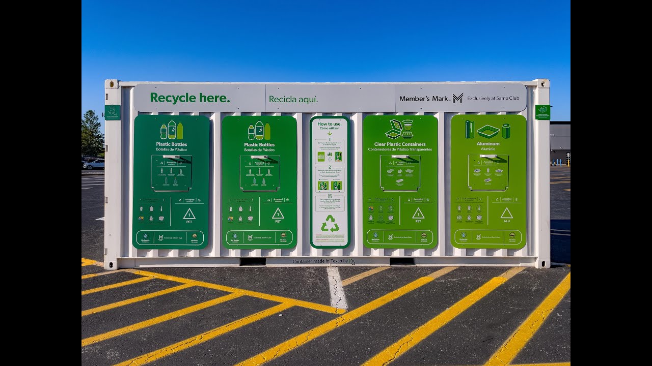 Sam’s Club Community Recycling Units - YouTube