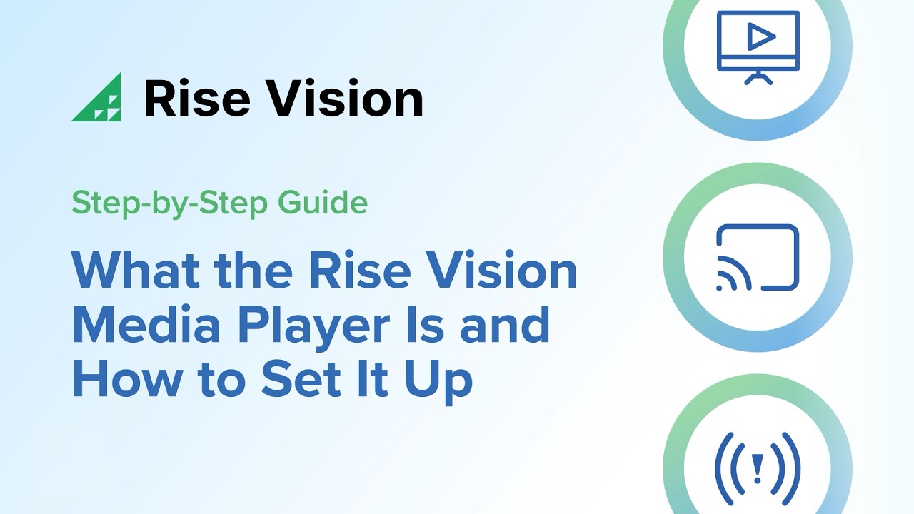 How to Set Up the Rise Vision Media Player (Quick Start Tutorial) - YouTube
