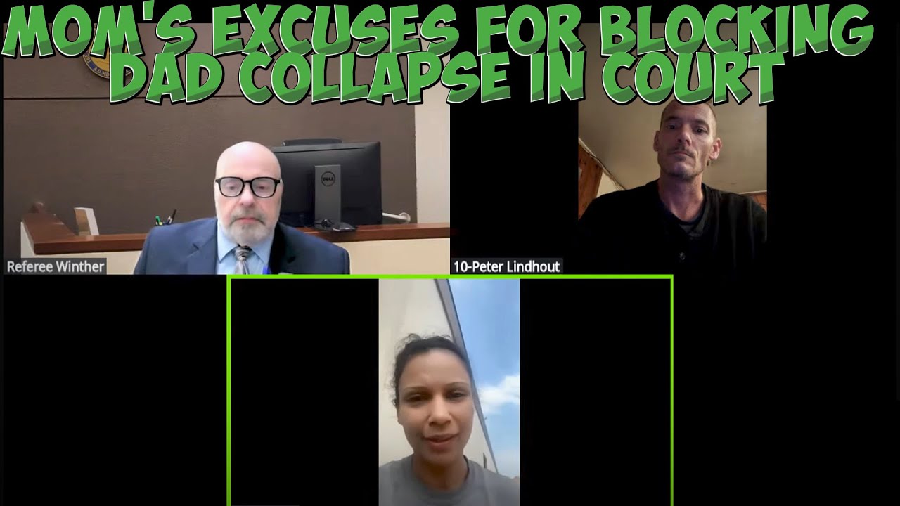 Mom's Excuses For Blocking Dad COLLAPSE In Court - YouTube