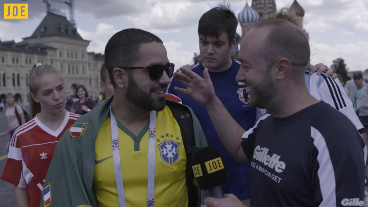 Freestyle footballer Jamie Shawyer with the double panna on two players ...