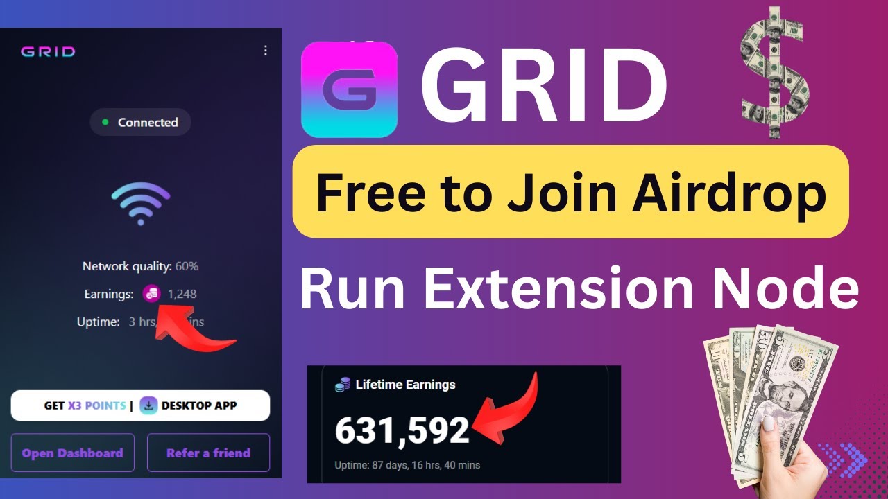 GetGrid Airdrop | Browser Extension Mining | Get Grid Network Airdrop ...