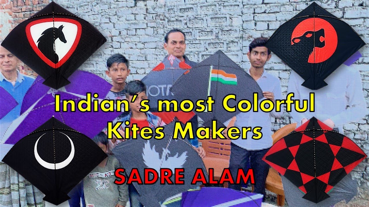 HOW to make designer kites💥Best Designer Kites रंगीन पतंगों सदरे आलम # ...