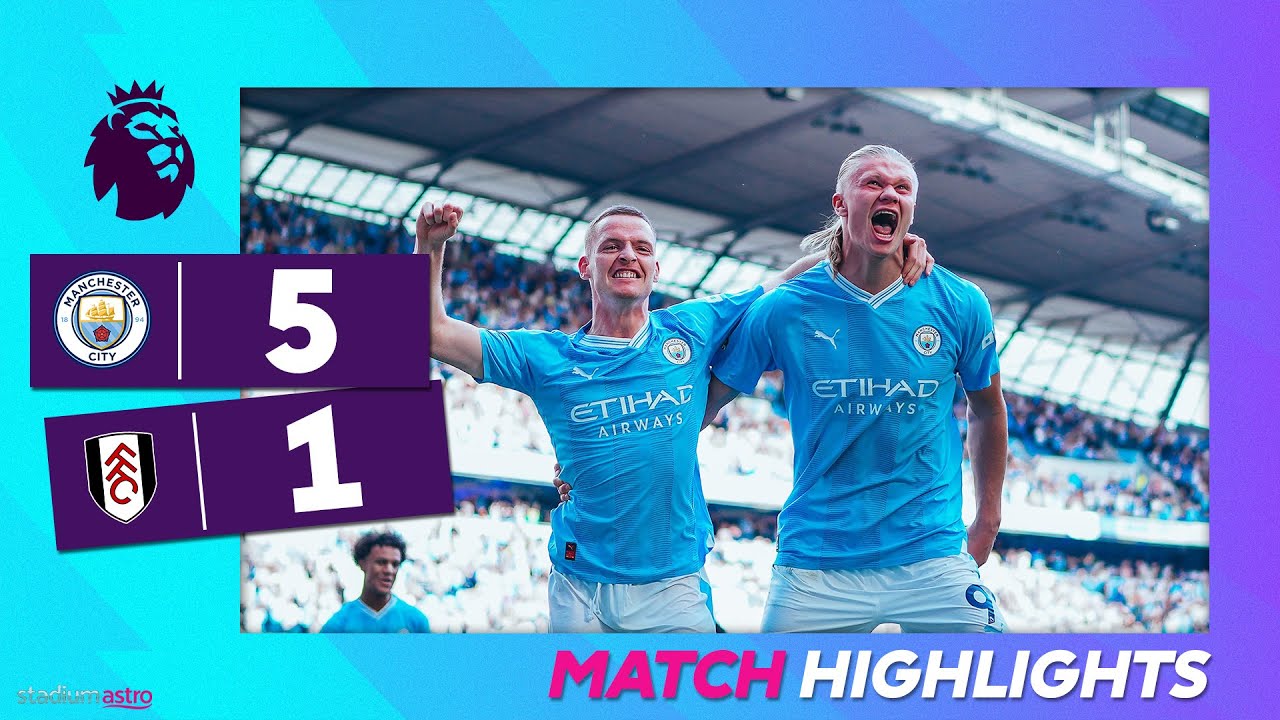 EPL Highlights: Manchester City 5 - 1 Fulham | Astro SuperSport - YouTube