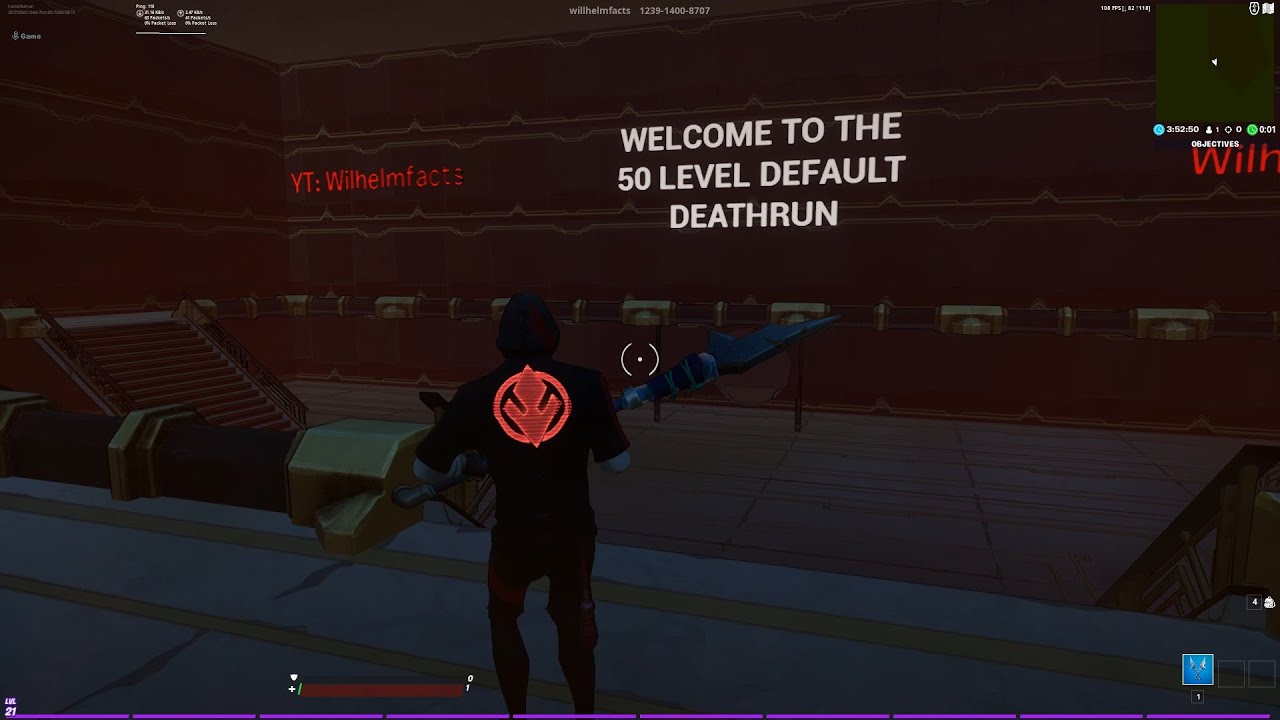 25 Levels Default DeathRun | Ikonik Skin | Easy Run - YouTube