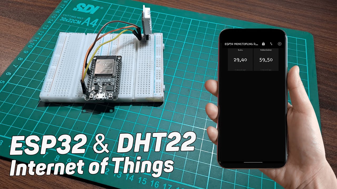 Monitoring Suhu Dan Kelembaban Menggunakan Esp32 Dht22 Dengan Protokol Mqtt Youtube 2786