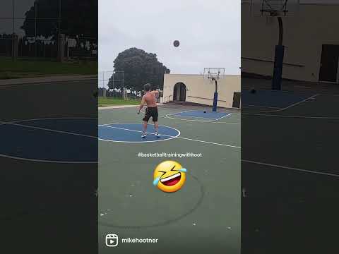 Basketball training with Hoot half court shot Part 2 - YouTube