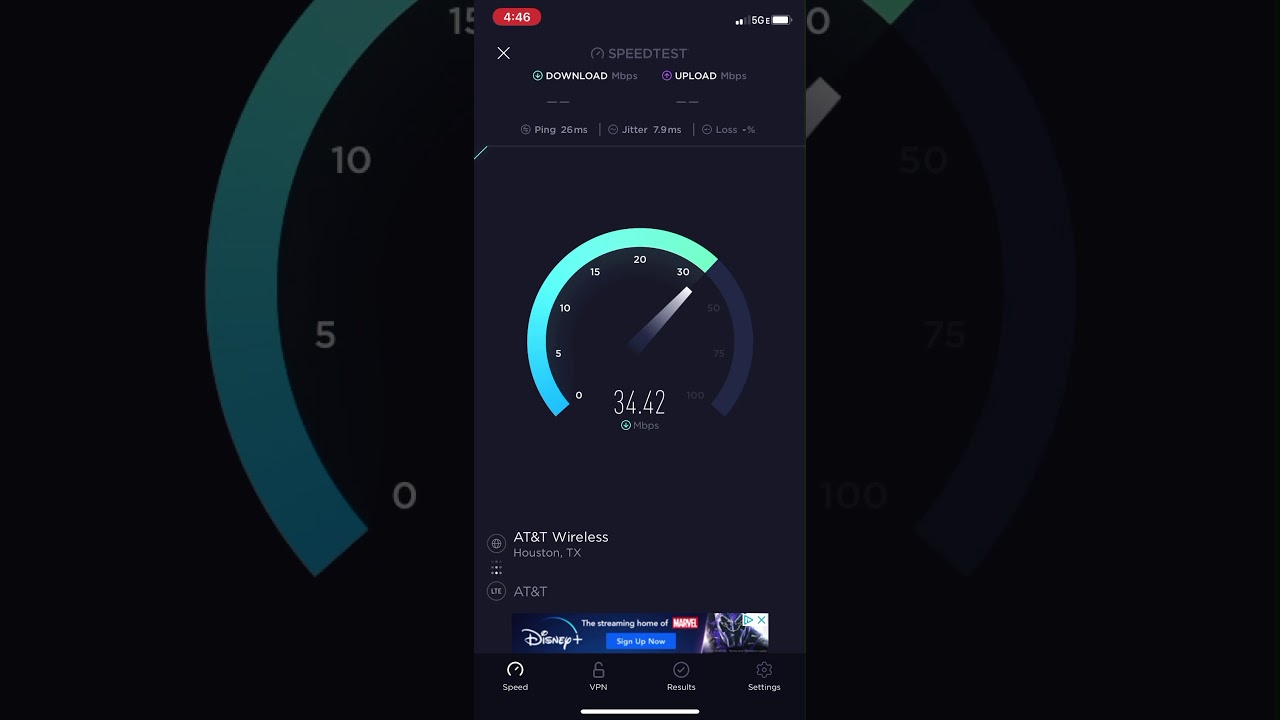 AT&T Speed test Houston Texas - YouTube