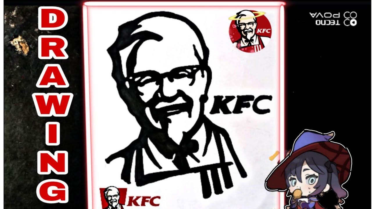 How to Draw the KFC Logo🍟 Kentucky Fried Chicken - YouTube