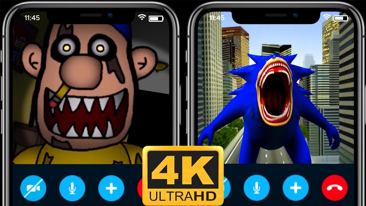 CHAOS - SHIN SONIC TAPES SCARES JEFFY SCARY CALL! - YouTube