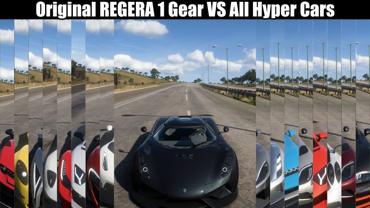KOENIGSEGG REGERA IS AWSOME 1 GEAR HYBRID CAR || REGERA VS HYPERCARS 1 ...