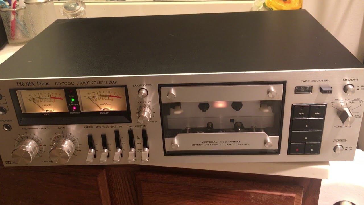 Rare Vintage Project/One FLD-7000 Cassette Tape Deck - YouTube