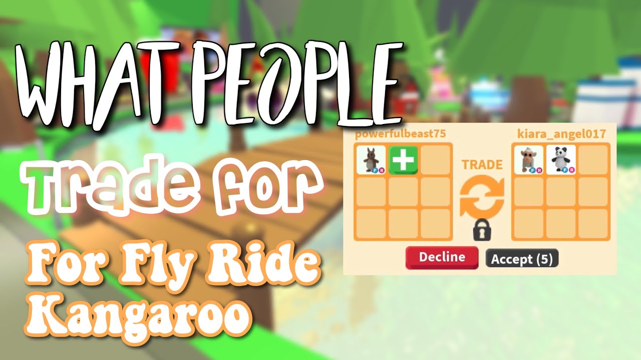 WHAT PEOPLE TRADE FOR A FLY RIDE KANGAROO! - YouTube