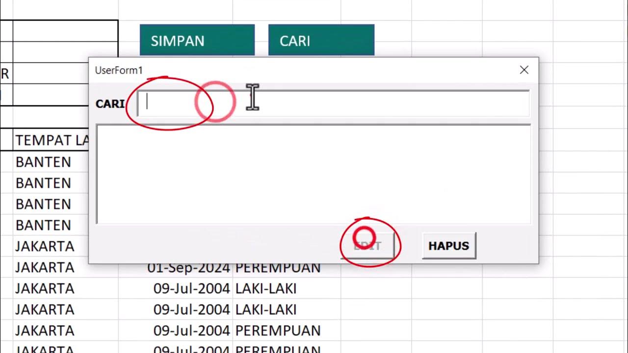 Input Data Sederhana - Part3 | Edit Data | Vba - Macro | excel Ottodidak - YouTube