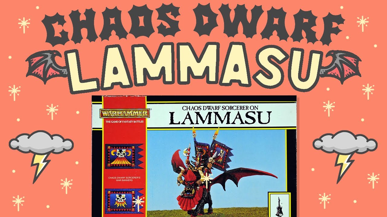 Painting and building a classic Old World Chaos Dwarf Sorcerer on Lammasu - YouTube