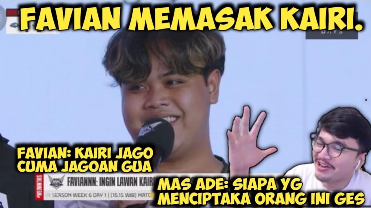 Favian:Kairi jago Cuma Jagoan gua!! Reaksi Mas Ade - YouTube