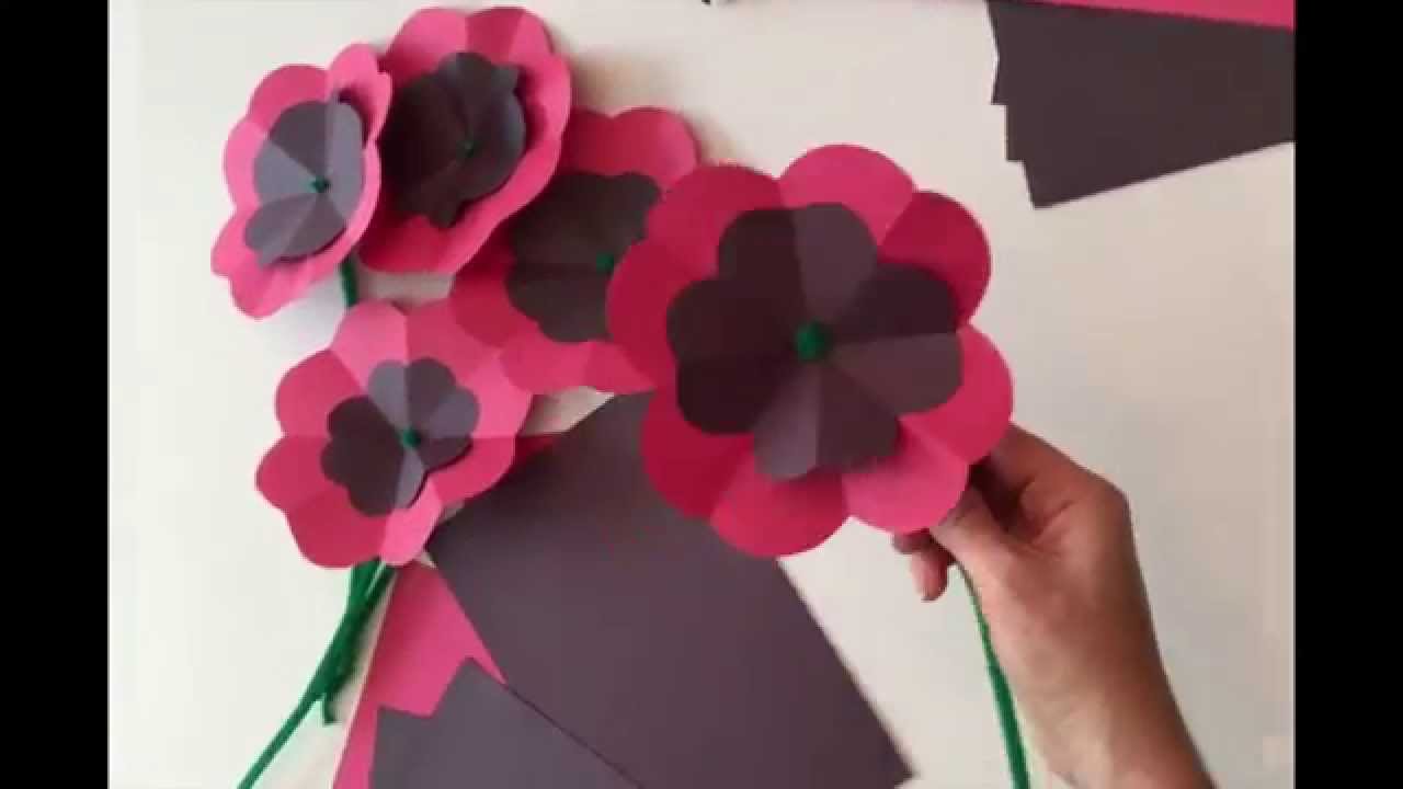 DIY Paper Poppy - YouTube