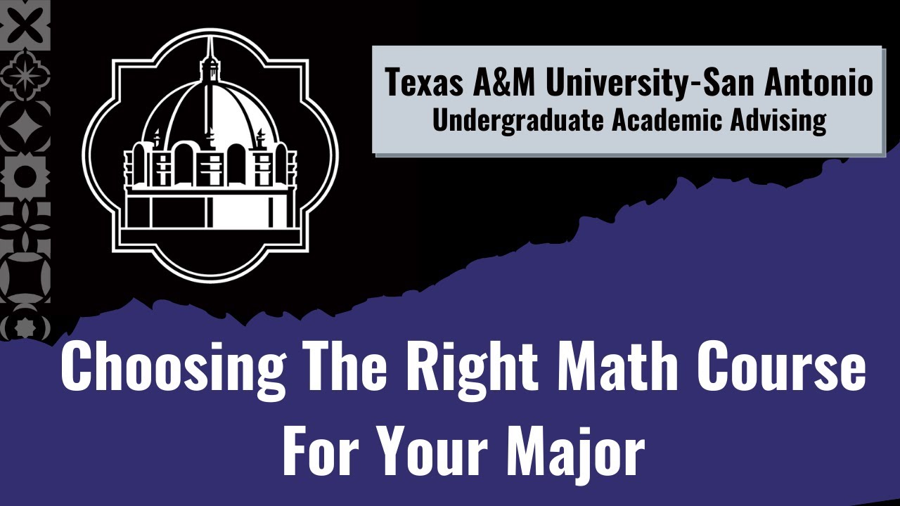 Choosing the right math course for your major - YouTube