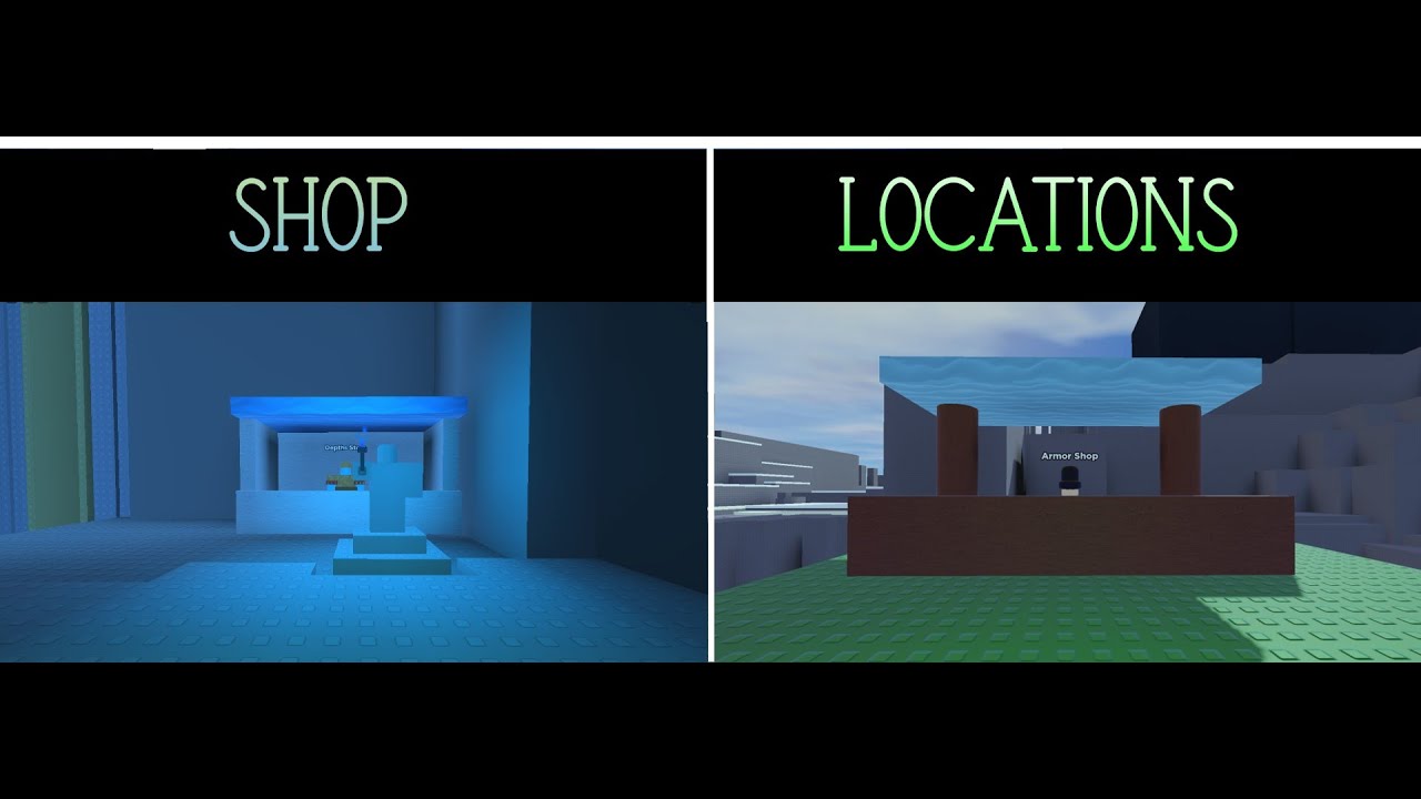 SHADOVIS RPG All Shops location - YouTube