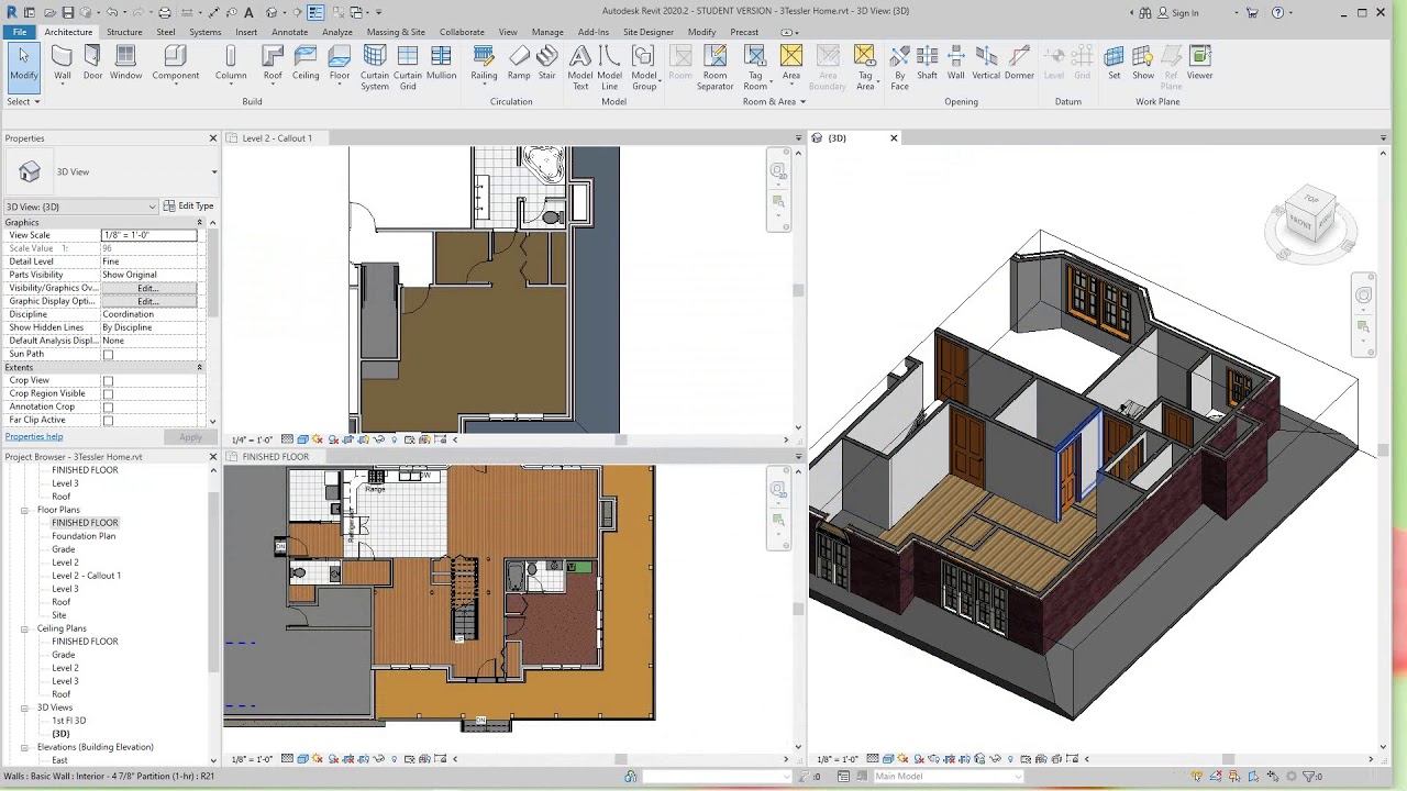 Revit House Adding mfg carpets from images 21 - YouTube
