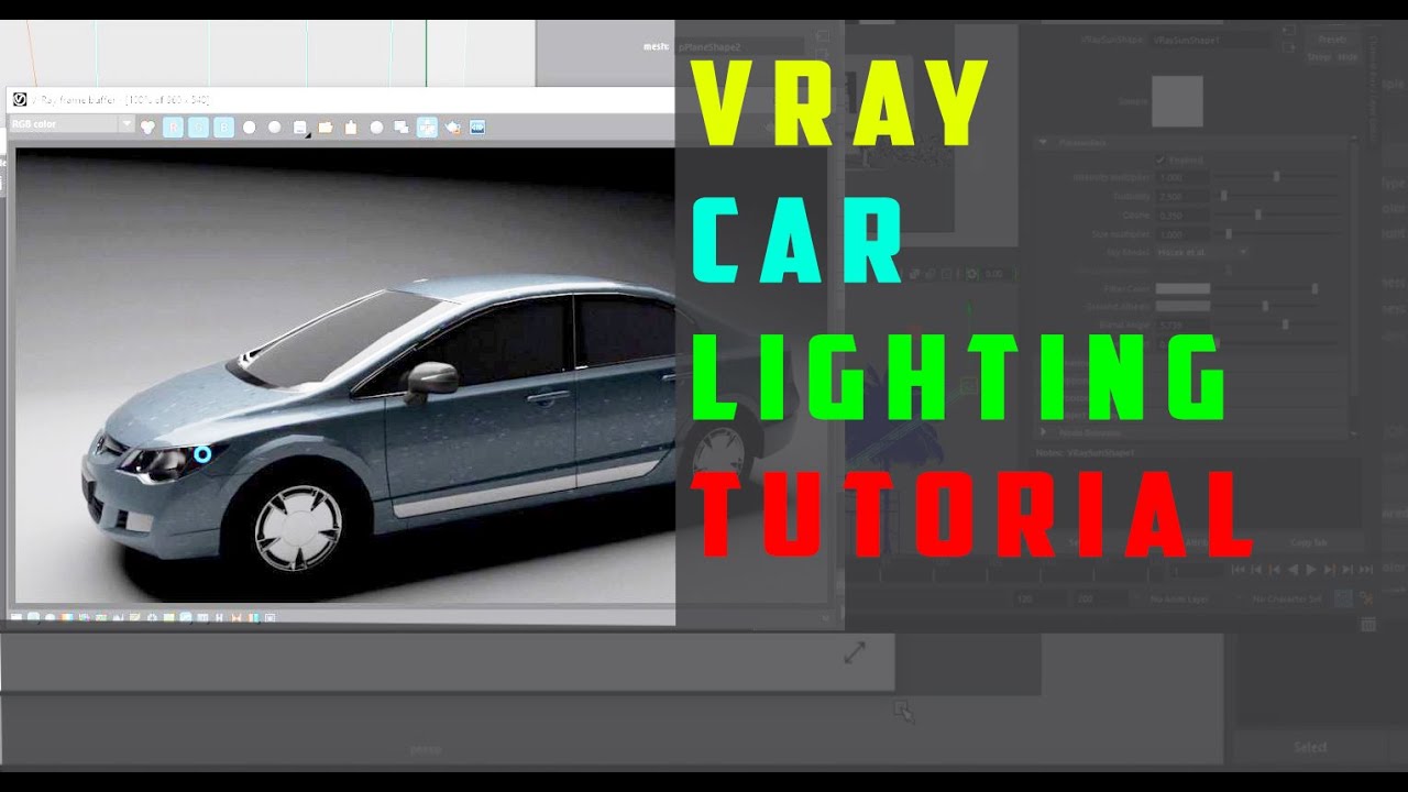 vray car lighting | Vray car rendering tutorial | Tutorial: Basic ...