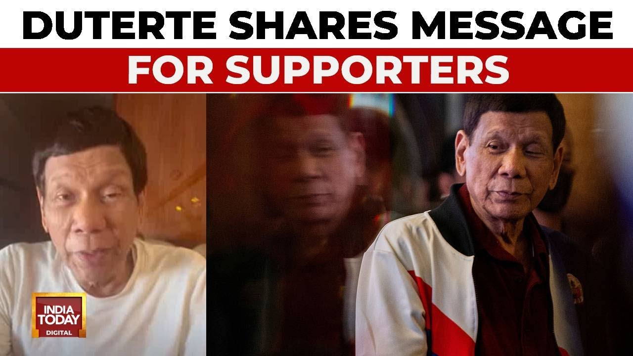 Rodrigo Duterte Shares Video After Arrest: 'I Will Face It ...