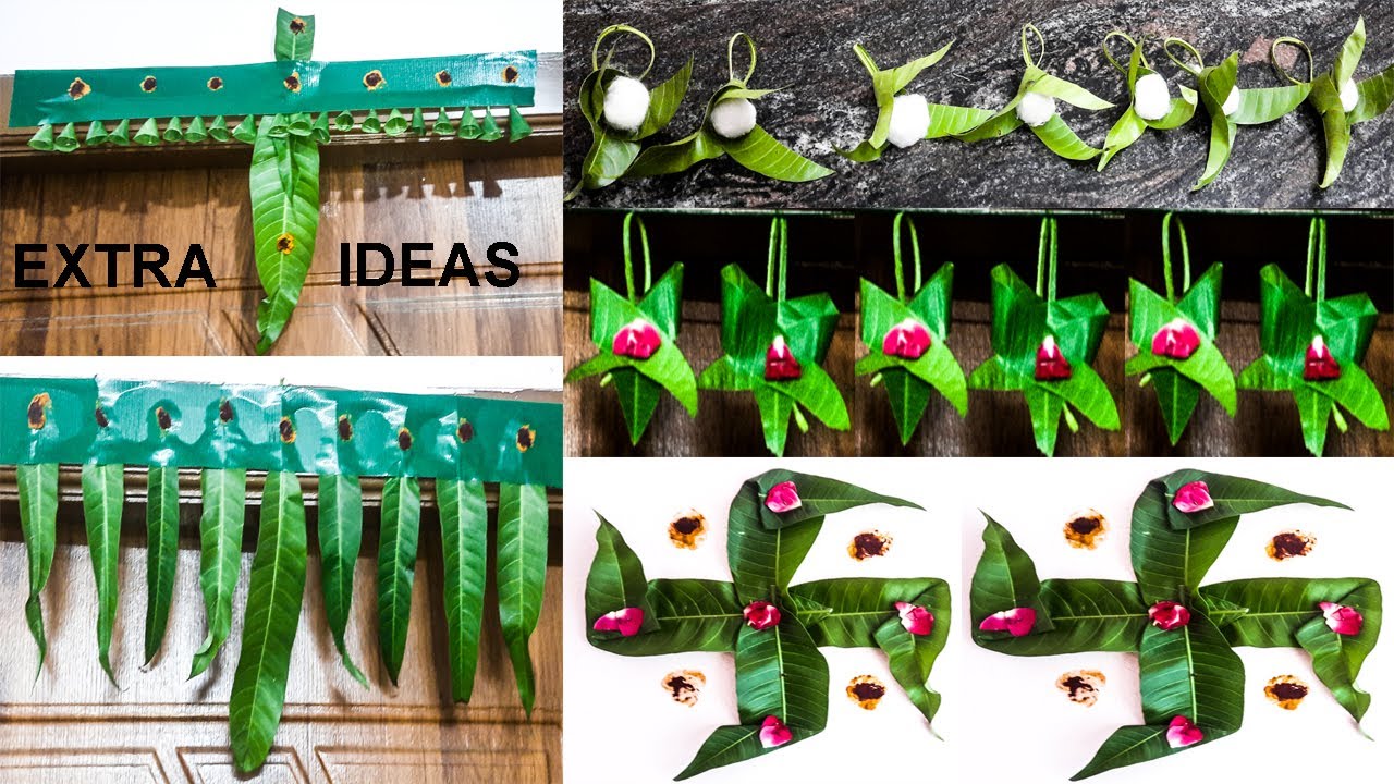 Mango Leaf Toran | Mango Leaf Decoration Idea | Mango Leaf Toran For ...