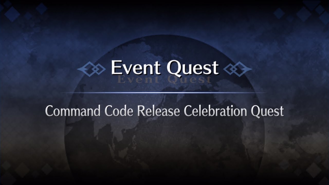 Fate/Grand Order | Command Code Release Celebration Quest - YouTube