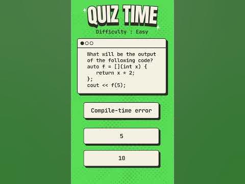 C++ Quiz Challenge on Lambda Expression | ProgramUiz | #C++ # ...