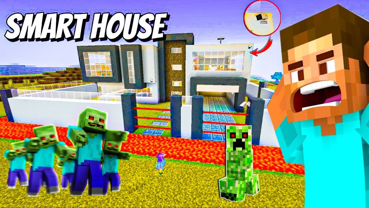 I MADE a SMART HOUSE in Minecraft - YouTube