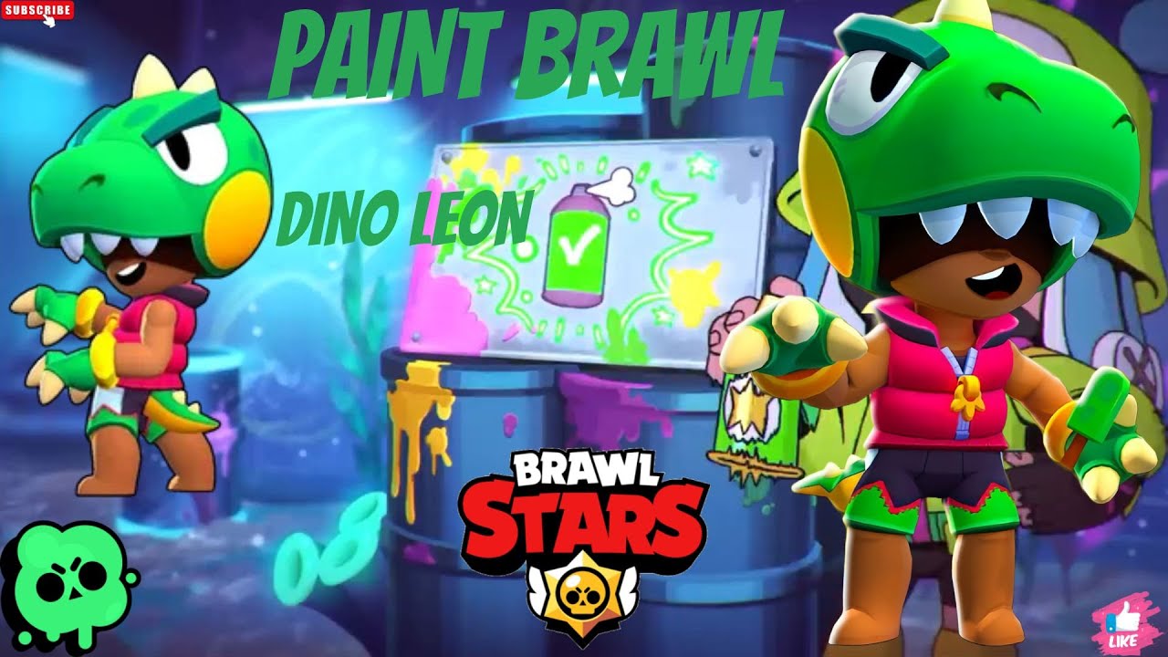 Brawl Stars # ep.657# PAINT BRAWL # DINO LEON - YouTube