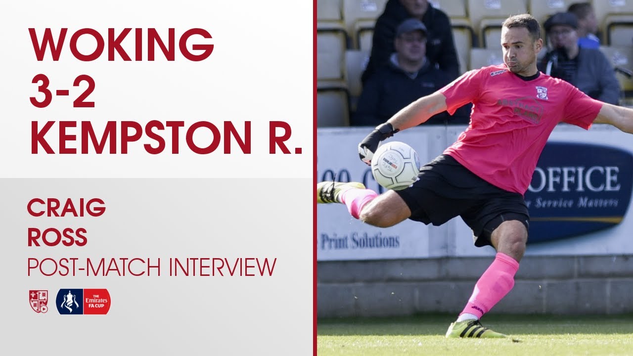 Woking 3-2 Kempston Rovers | Craig Ross Interview - YouTube