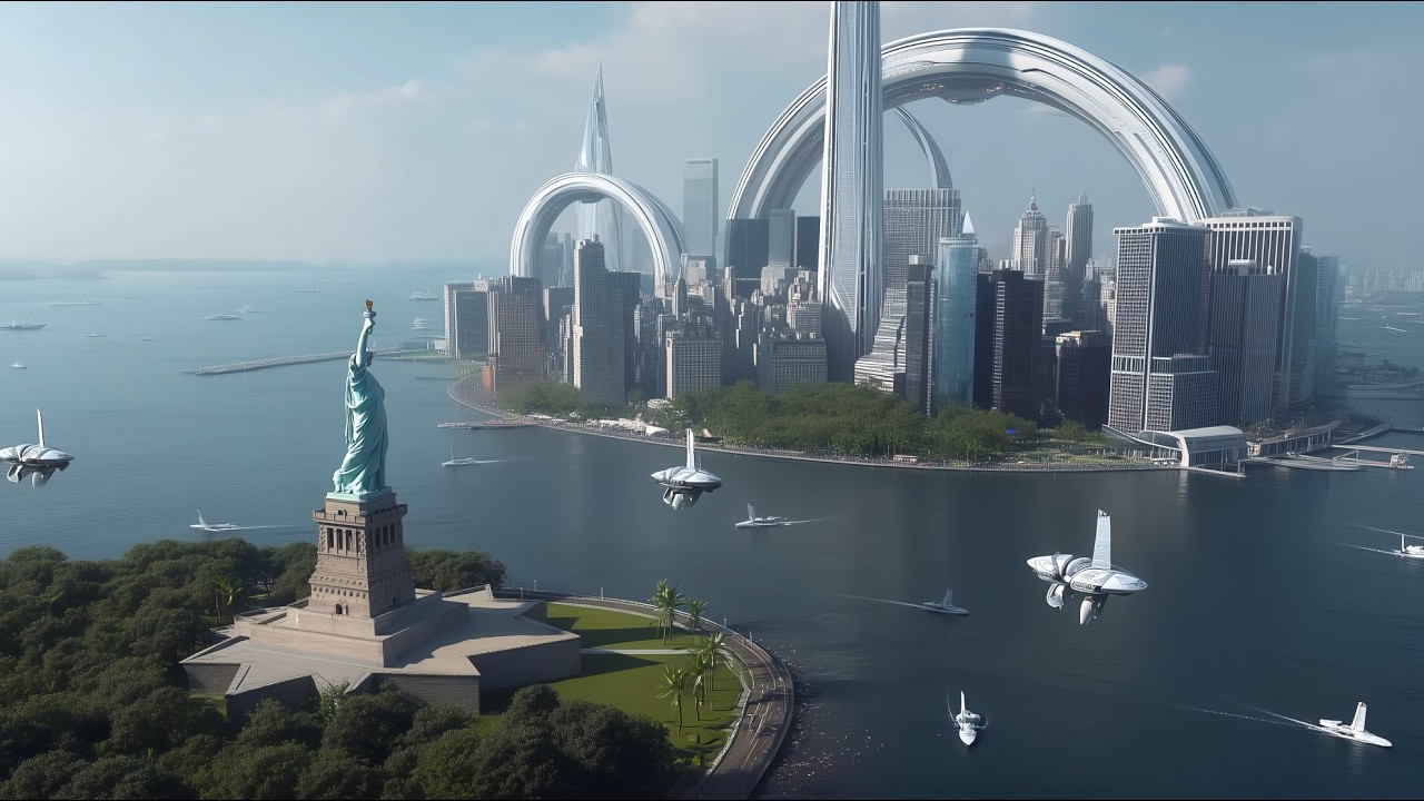 Future City 2090: Visions of the Near Future | Sci-fi AI Short Film (4K ...