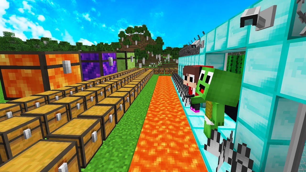 1000 CHEST MUTANTS vs Security Castle Baby Mikey and JJ in Minecraft ...