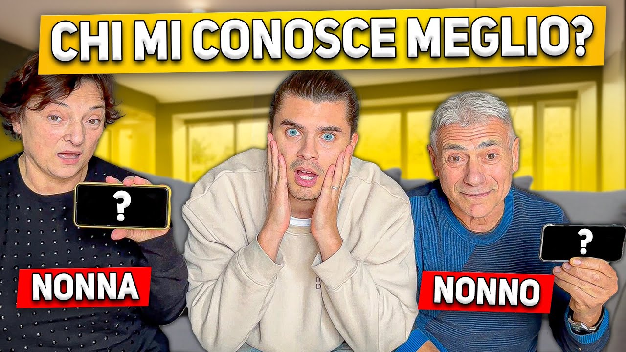 NONNA vs NONNO - Chi mi conosce meglio? - YouTube
