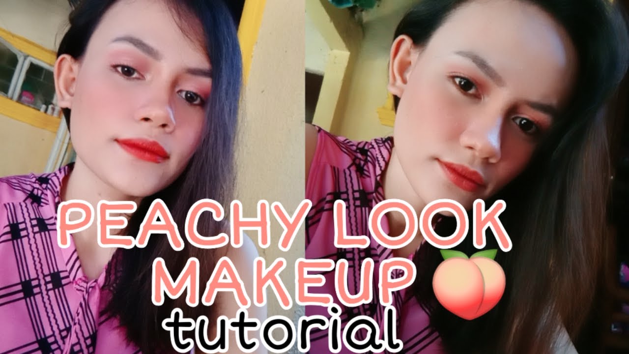 PEACHY MAKEUP TUTORIAL🍑 (IN EASY AND SIMPLE WAY) || KarmengVLOGS - YouTube