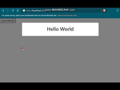 Ngx-bootstrap Modal - YouTube