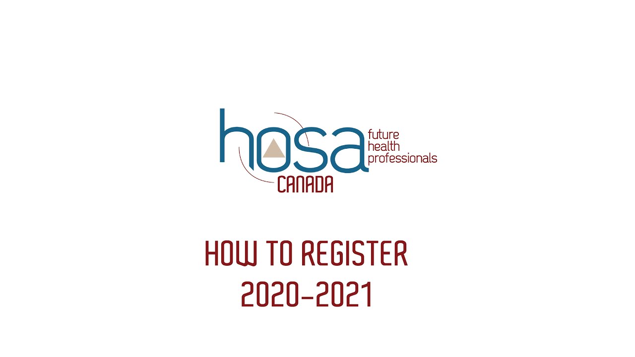 How to Register 2020-2021 HOSA Canada - YouTube