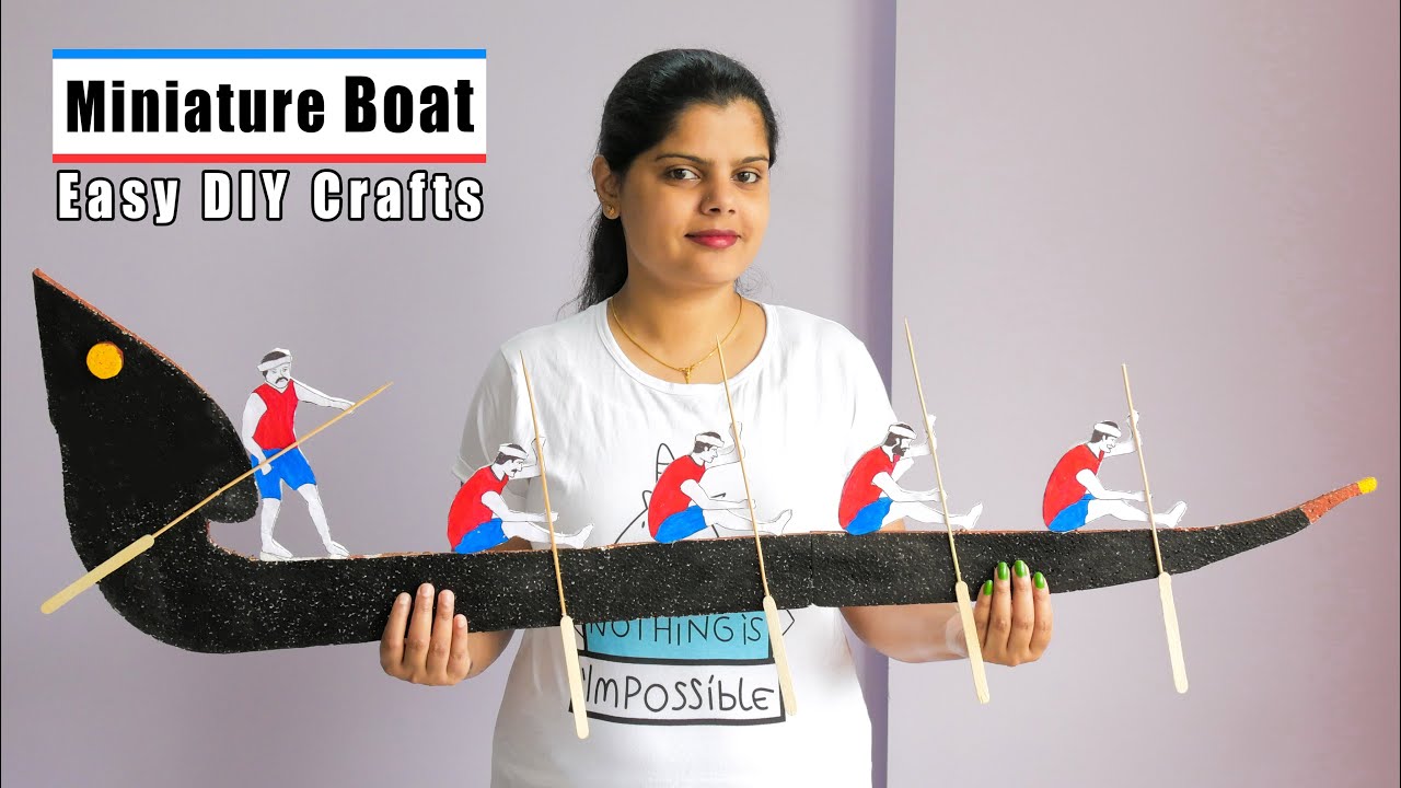 Miniature Boat Making for Onam | Chundan Vallam | Beaked Boat | Kerala ...
