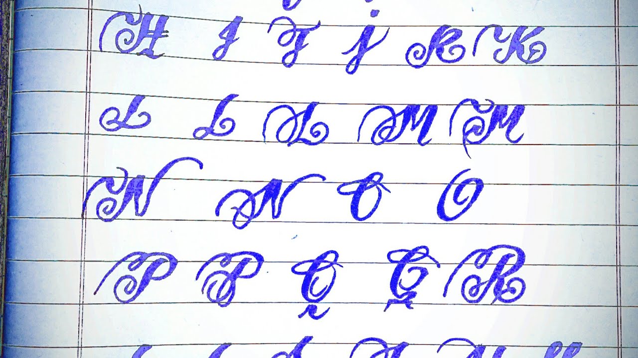 Different styles to write capital letters - YouTube